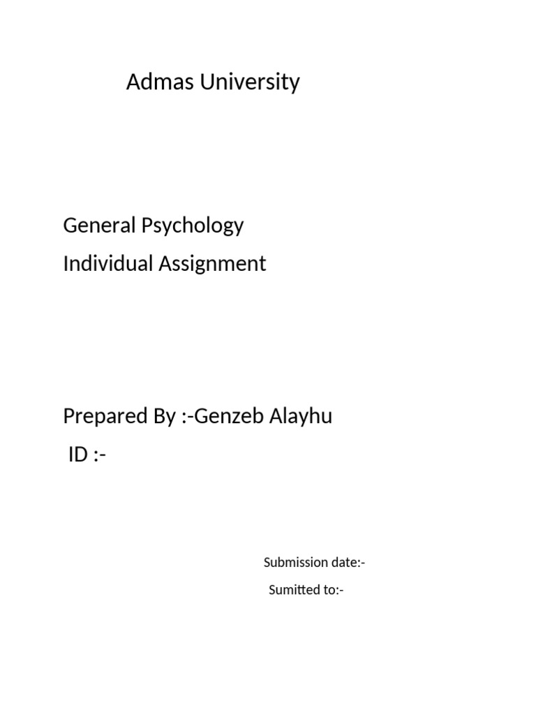 Admas University | PDF