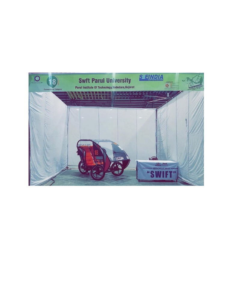 Report SAE EFFICYCLE Team Swift Parul University | PDF | Machines ...