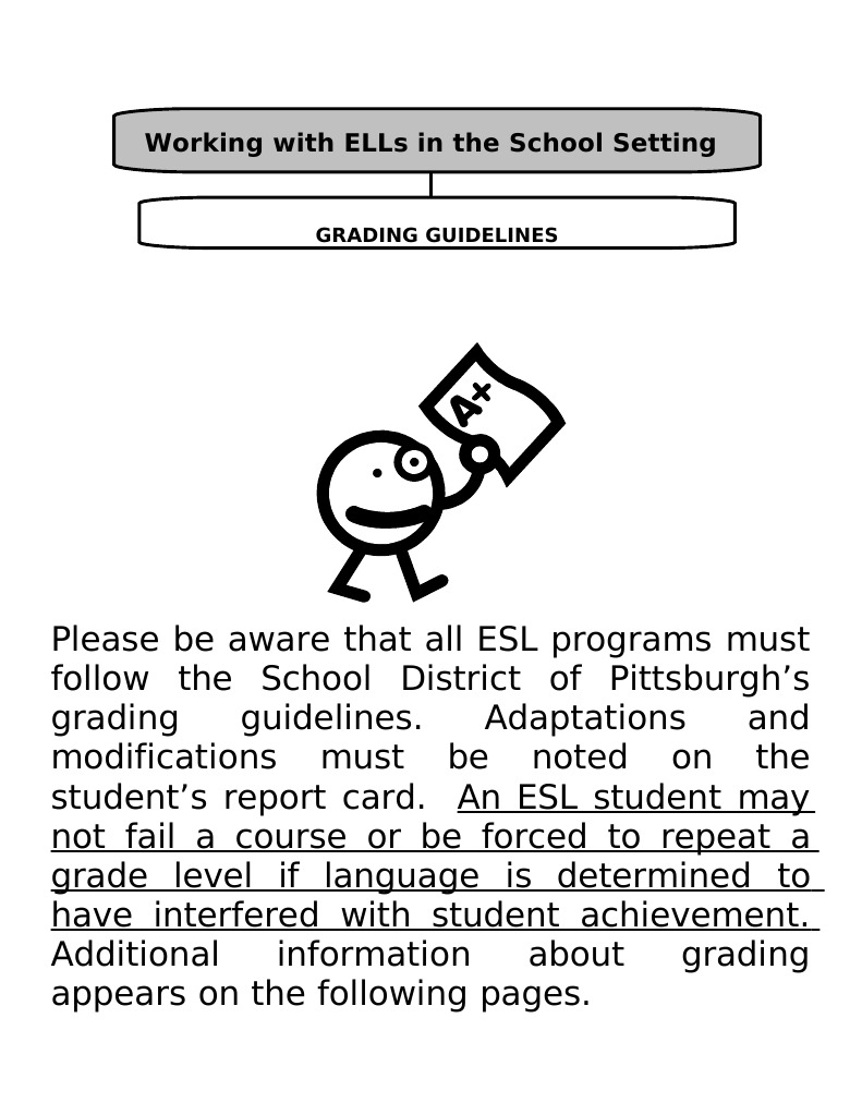 Grading and Retention of ESL Students | Download Free PDF | English As ...