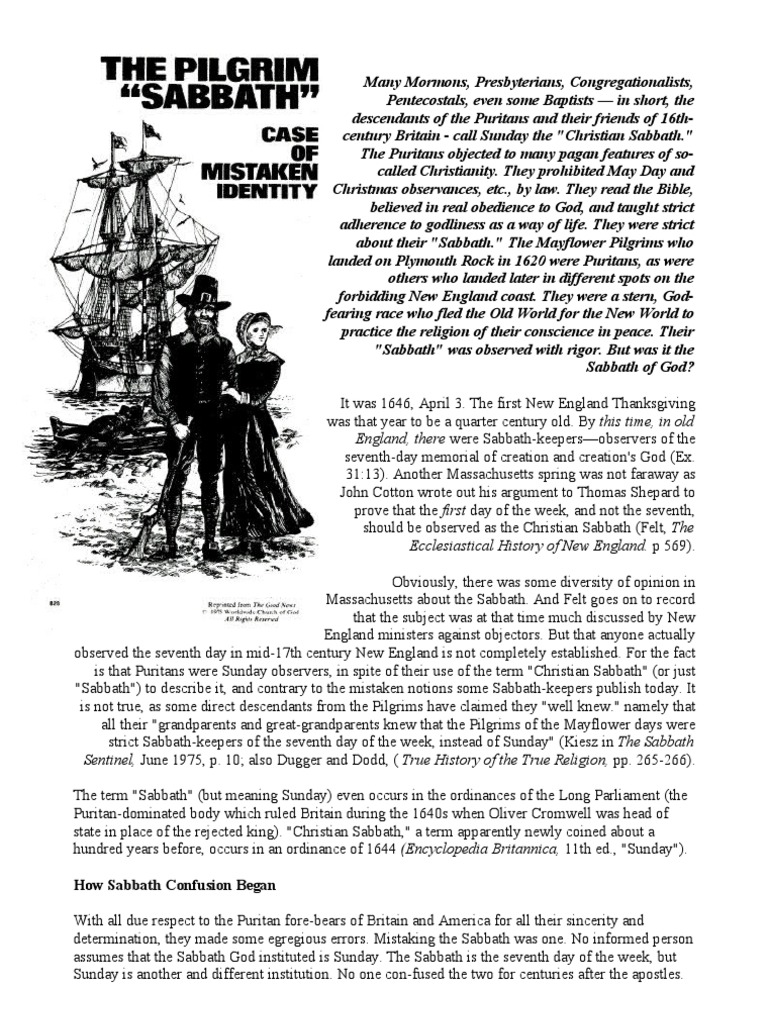 England, There Were Sabbath-Keepers-Observers of The: How Sabbath ...