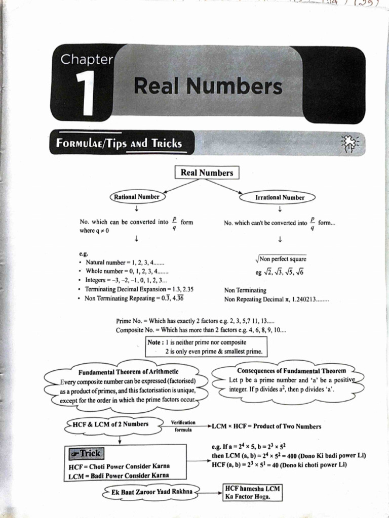 10th Math Formula Sheet | PDF