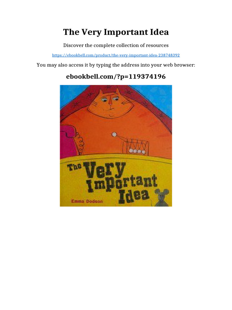 The Very Important Idea Digital Version 2025 | PDF | Wine ...