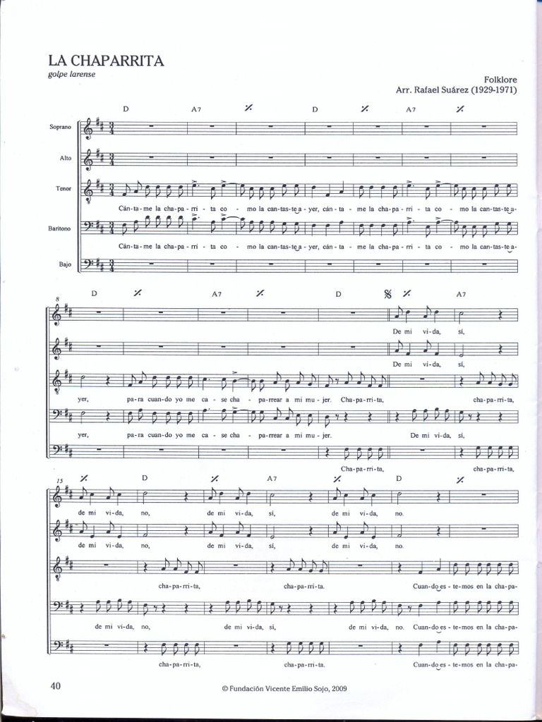 La Chaparrita - Rafael Suarez | PDF