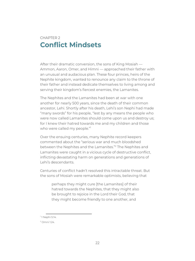 Conflict & Peace - Text | PDF | Mindset | Love