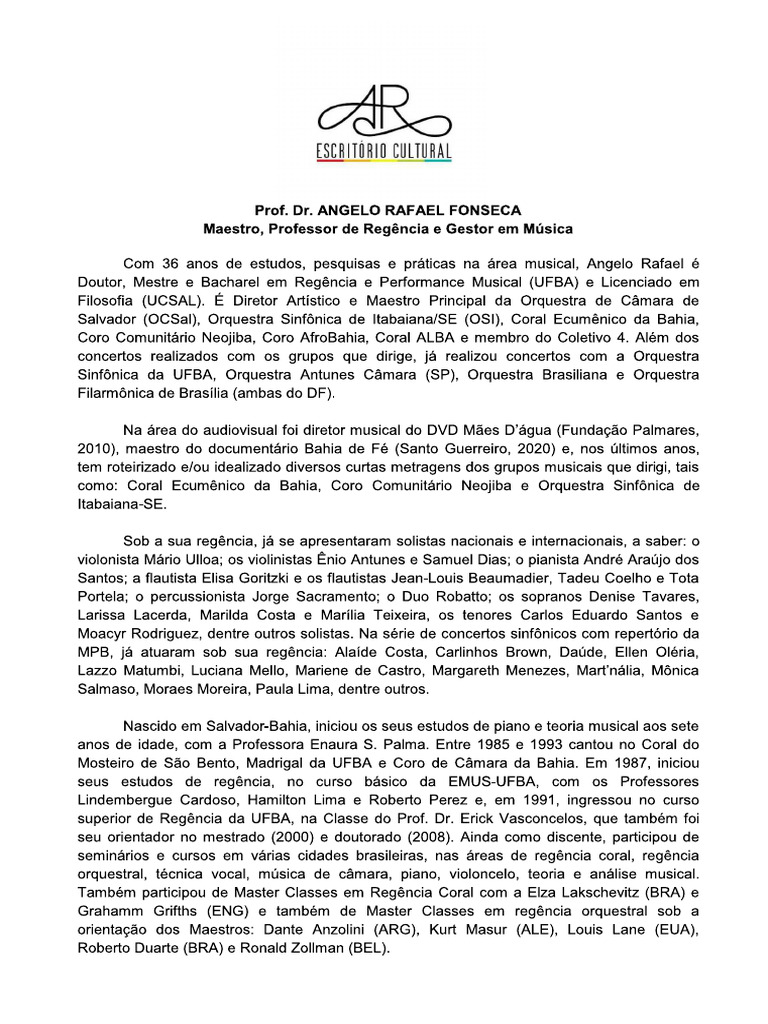 Angelo Rafael Fonseca - Portfolio | PDF