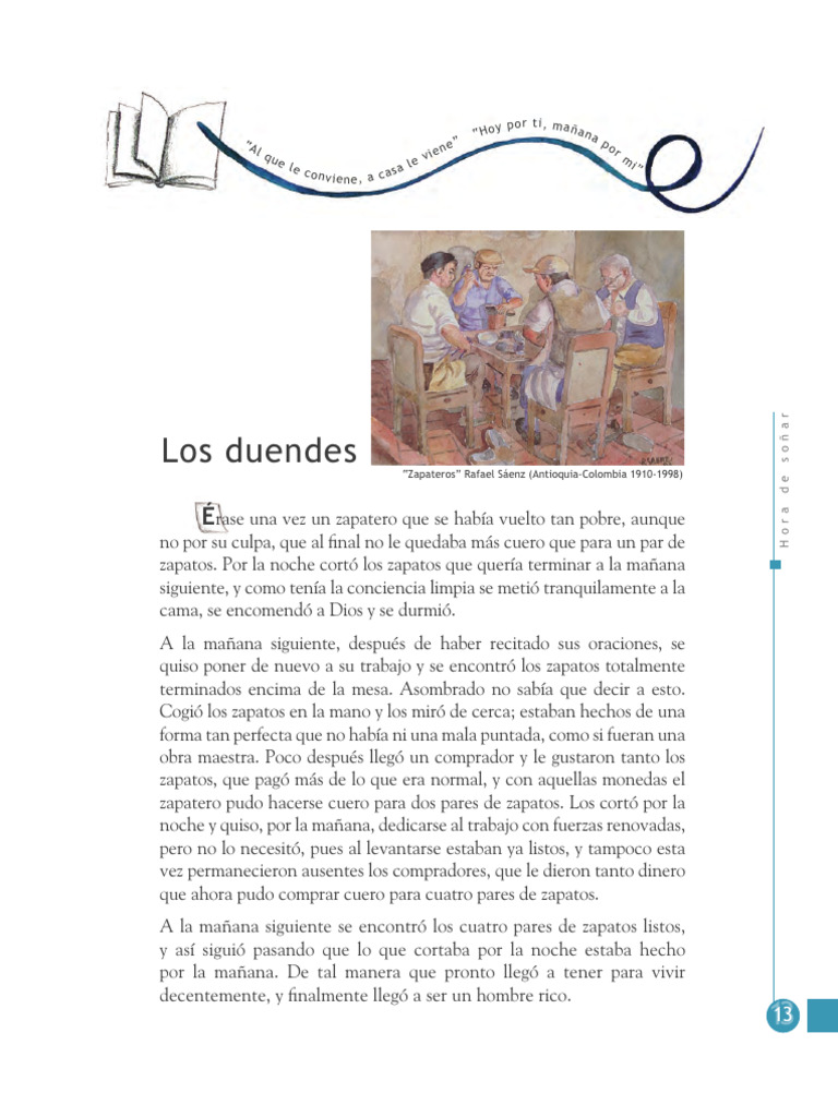 Los Duendes, Taller Seleccion Unica Respuesta | PDF