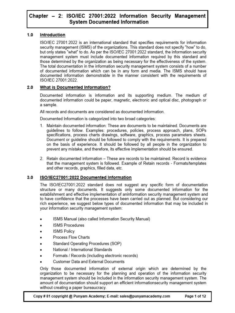 1.1 ISO 27001 Information Security Management System Documented ...