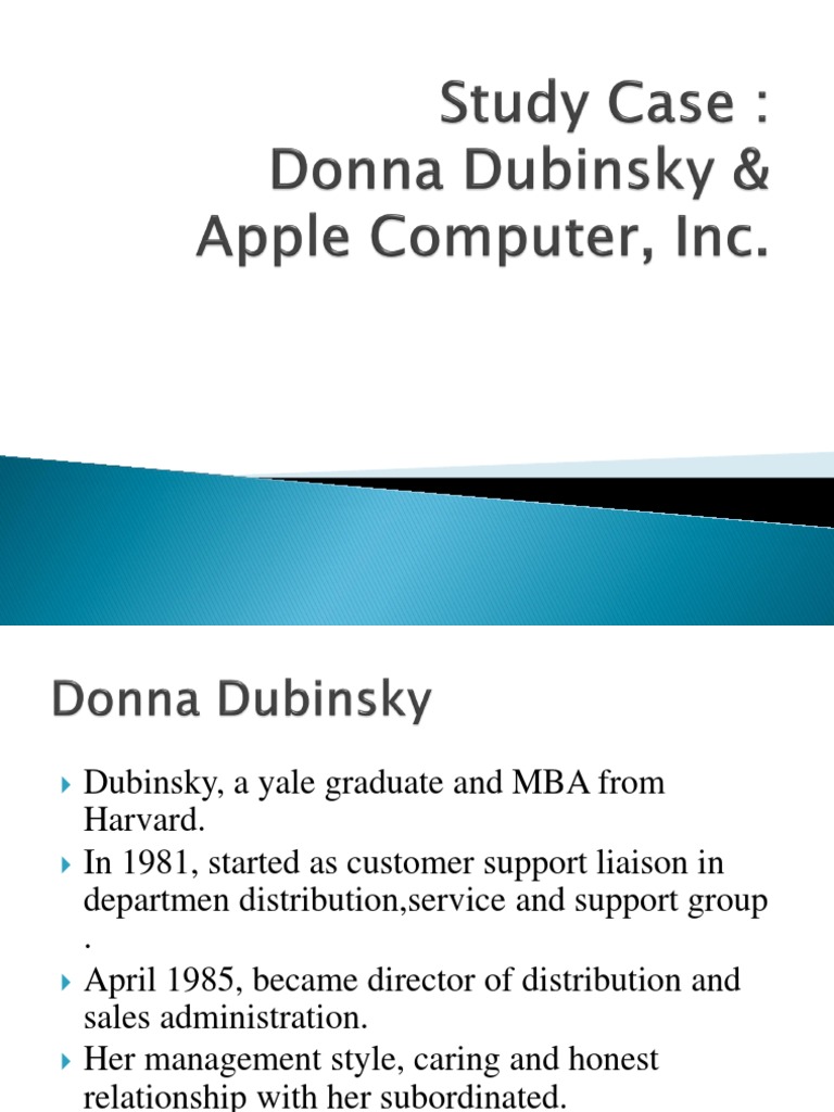 Donna Dubinsky's Role at Apple | PDF | Apple Inc. | Sales