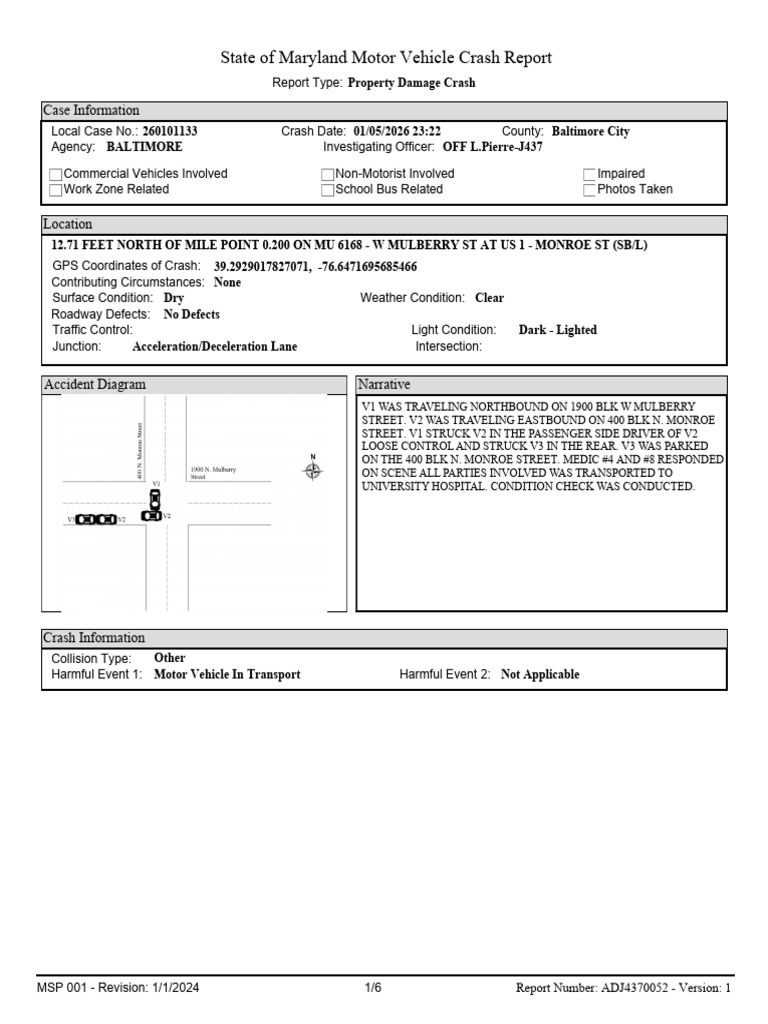 Police Report | PDF | Traffic Collision | Airbag