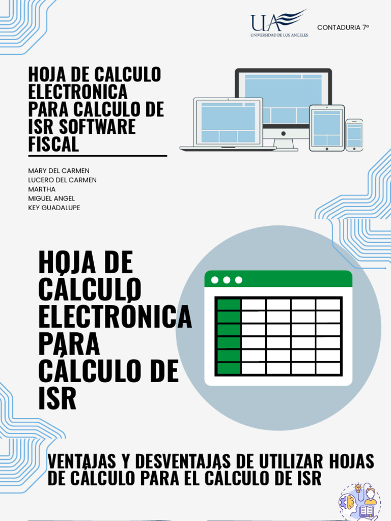 Exposicion Software Hoja de Calculo para Calculo Del Isr | PDF ...