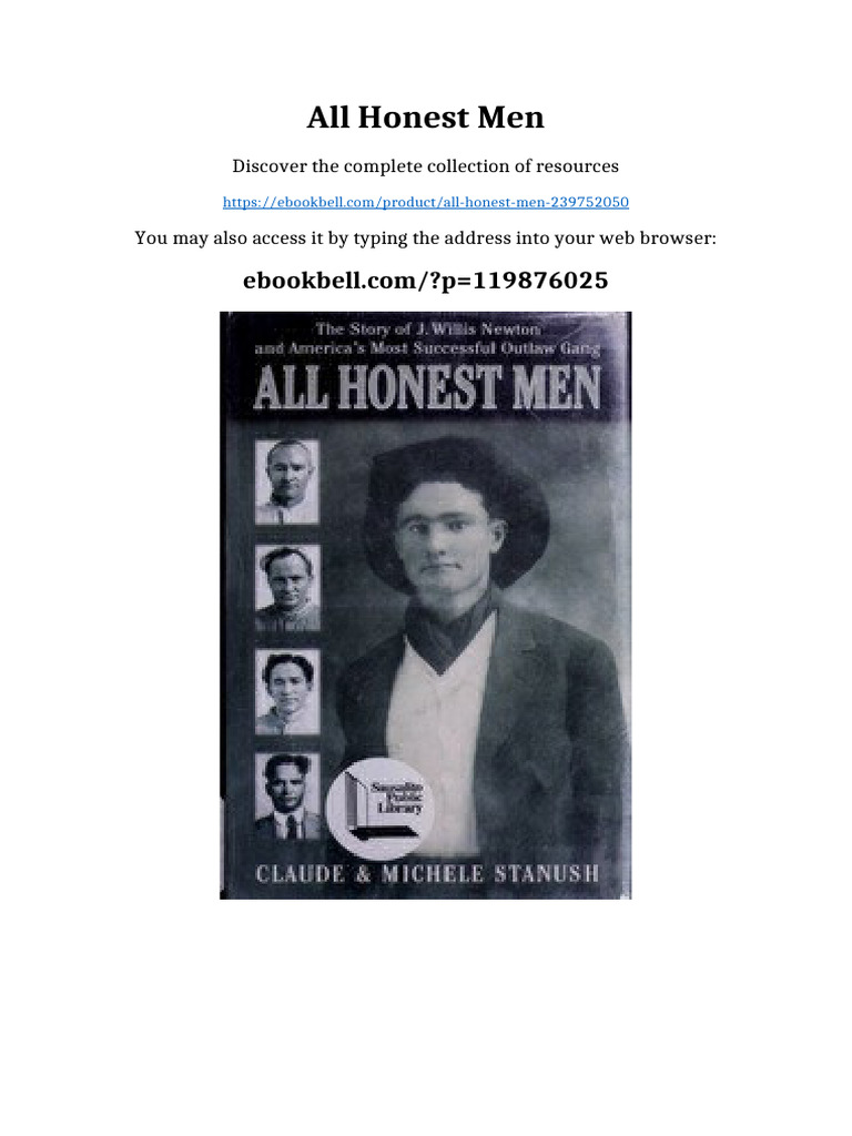 All Honest Men Full | PDF | Intellectual Property