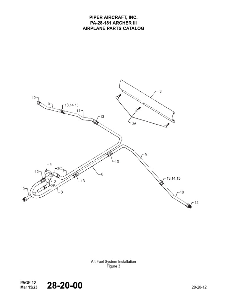 Aft Fuel System Archer IPC | PDF