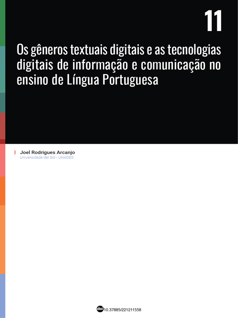Os Gêneros Textuais Digitais e As Tecnologias | PDF | Aprendizado ...
