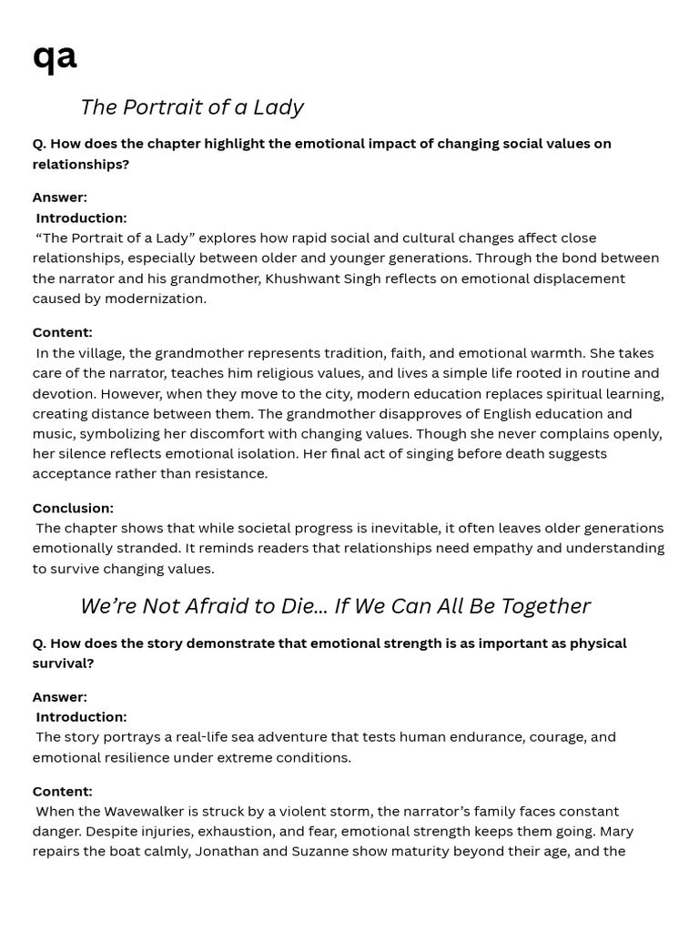 qa | PDF | Humour | Thought