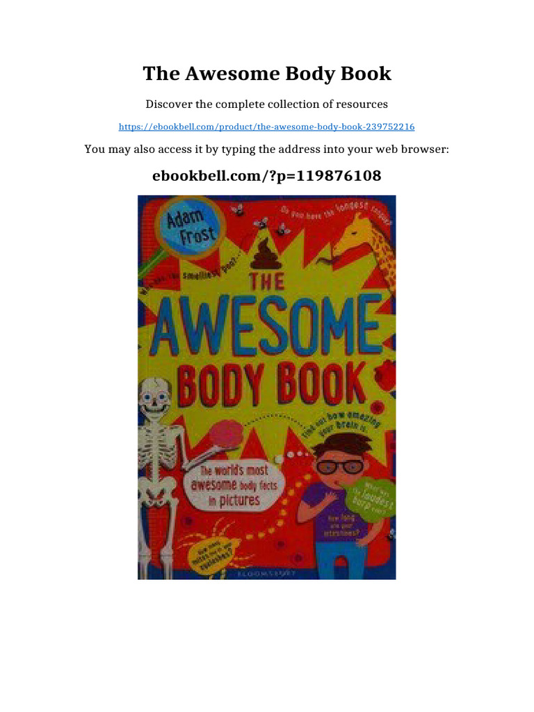 The Awesome Body Book Latest PDF 2025 | PDF | Analytics | Property