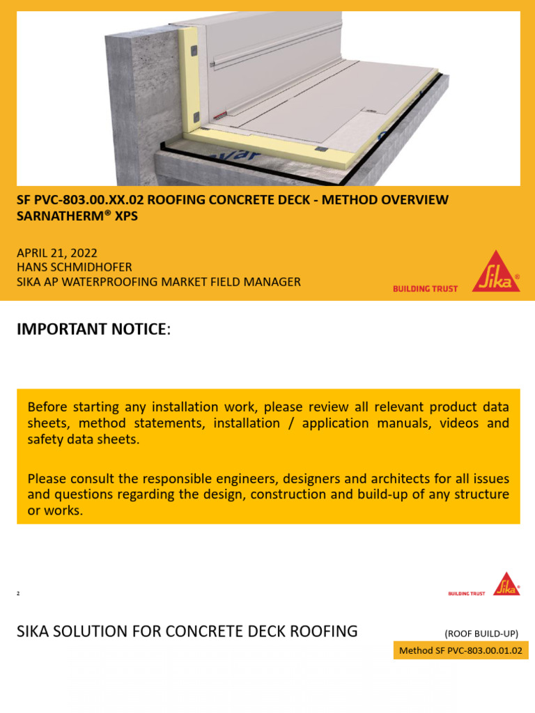 SIKA_Insulated Roof Detail | PDF | Materials | Building Technology