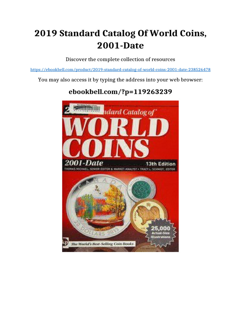 2019 standard catalog of world coins, 2001-date pdf available | PDF ...