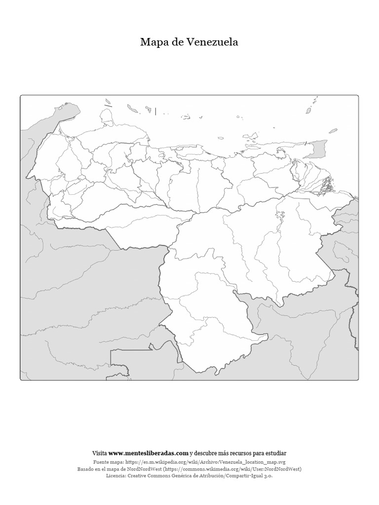 Mapa Venezuela Byn Mentes Liberadas | PDF