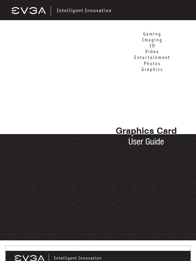 EVGA Graphics Card User Guide | PDF | Hdmi | Manufactured Goods