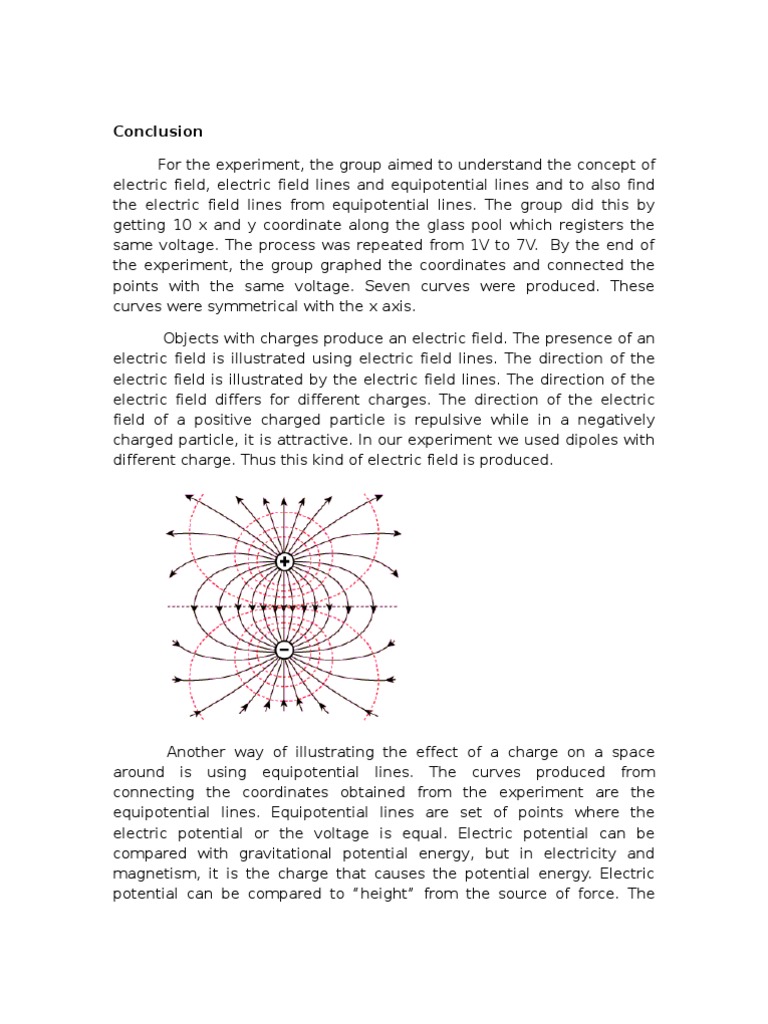 Conclusion in Physics 72.1 | PDF | Electric Field | Potential Energy