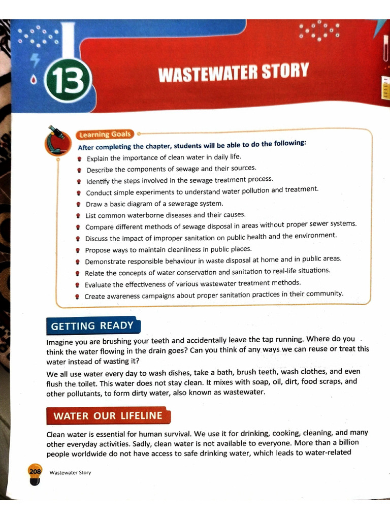Class 7th Chapter 13 Wastewater Story ????? | PDF