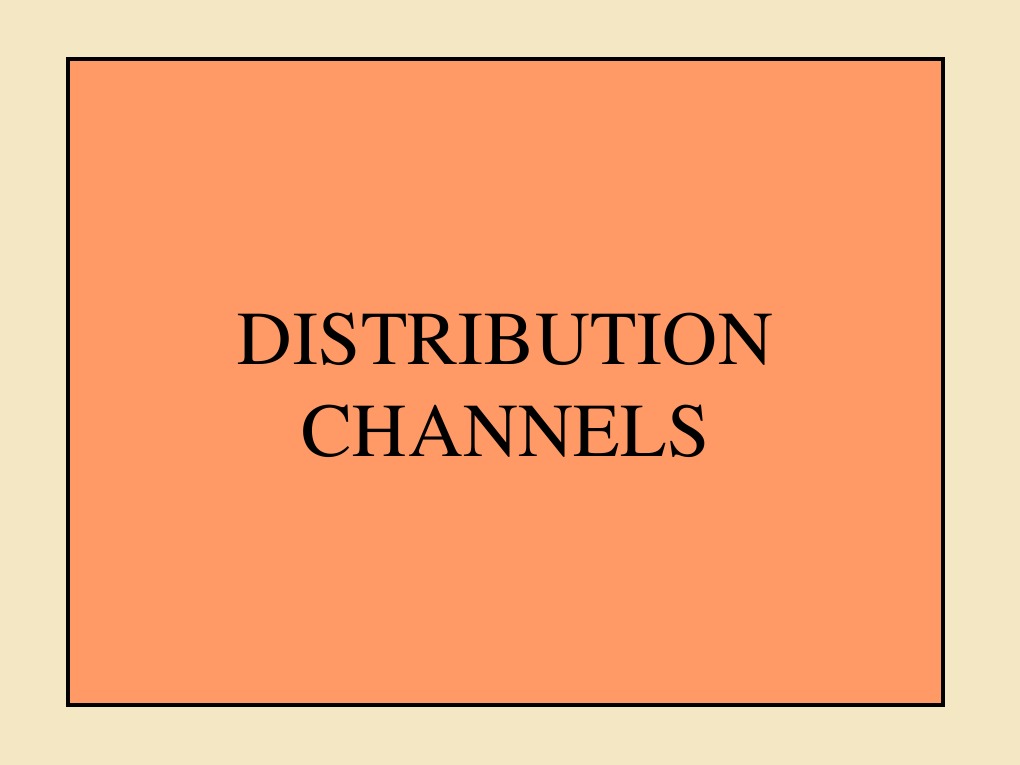 Distribution Channels | PDF | Distribution (Business) | Marketing