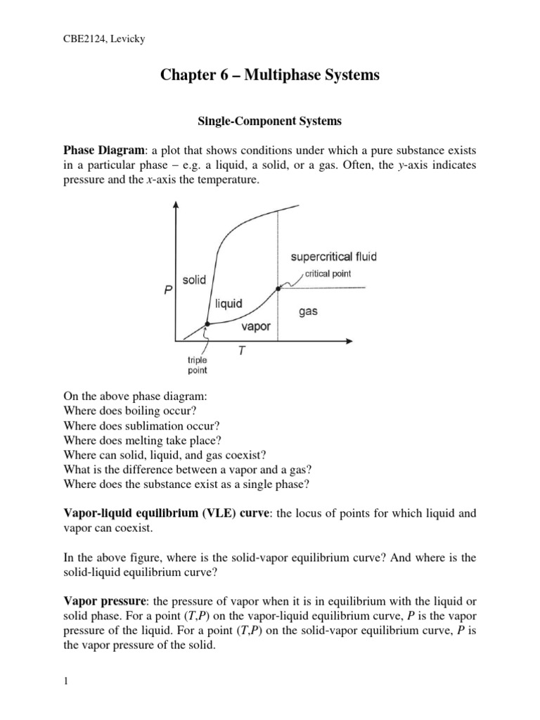 Chapter 6 Multiphase Systems Compress | PDF | Phase (Matter) | Vapor