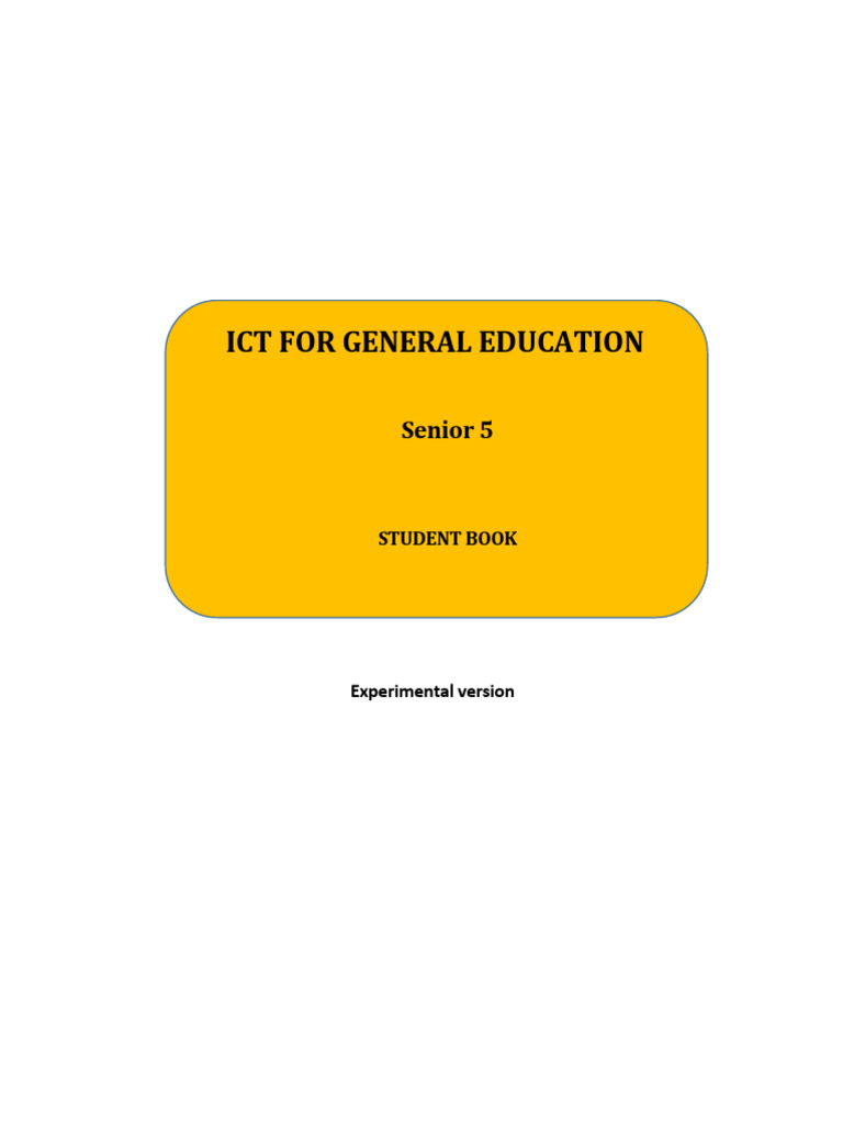 Ict s5 Adapted SB | PDF | Microsoft Excel | Spreadsheet
