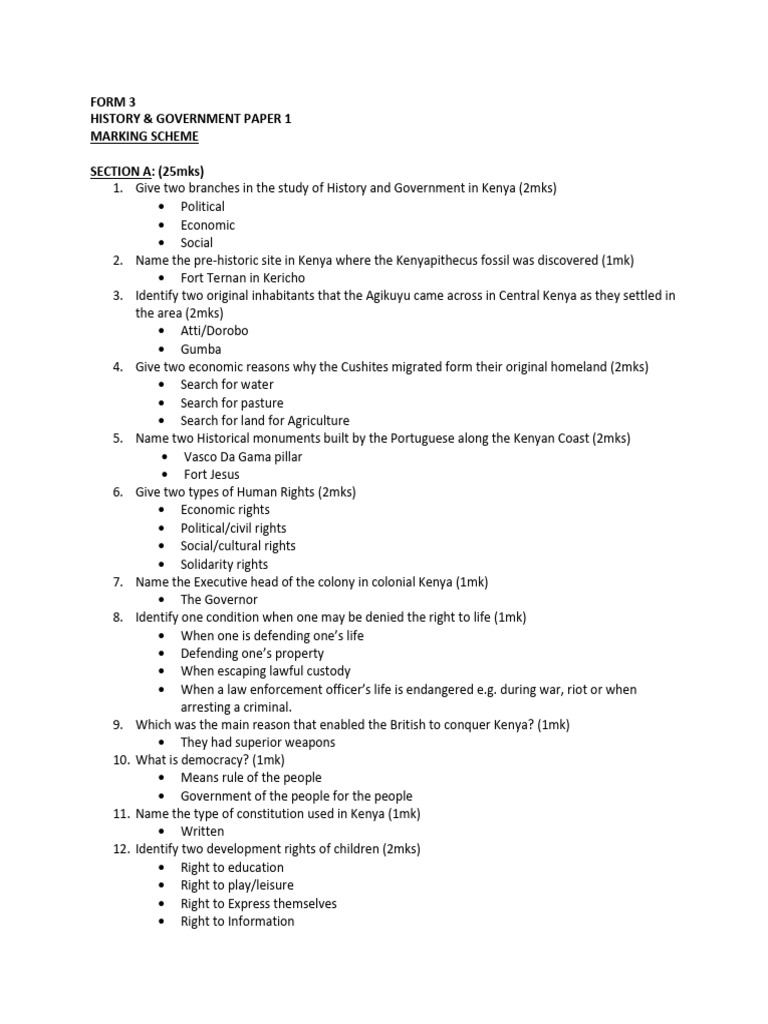 History and Government Pp1 | PDF