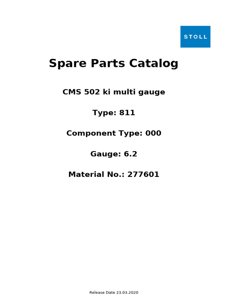 CMS 502 Ki Multi Gauge - 811 6.2 | PDF | Axle | Machines