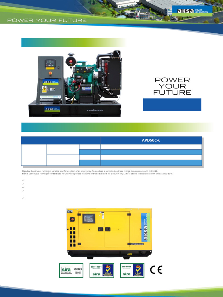 APD50C-6 Planta de Emergencia | PDF | Diesel Engine | Engines