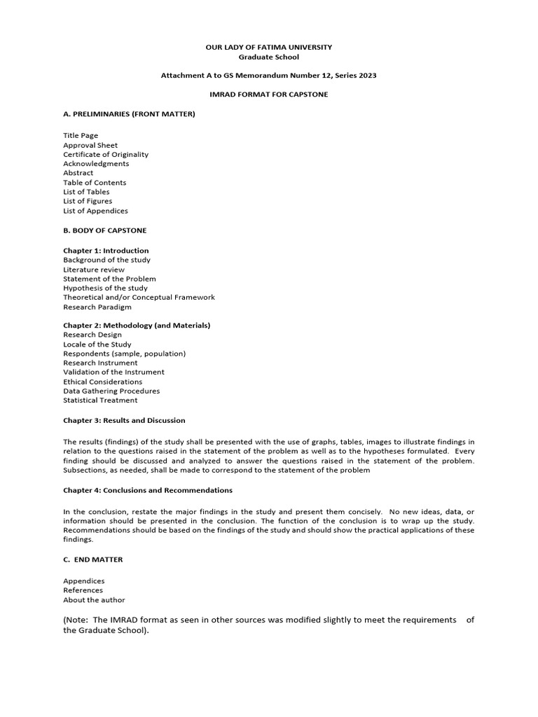 Capstone Format | PDF