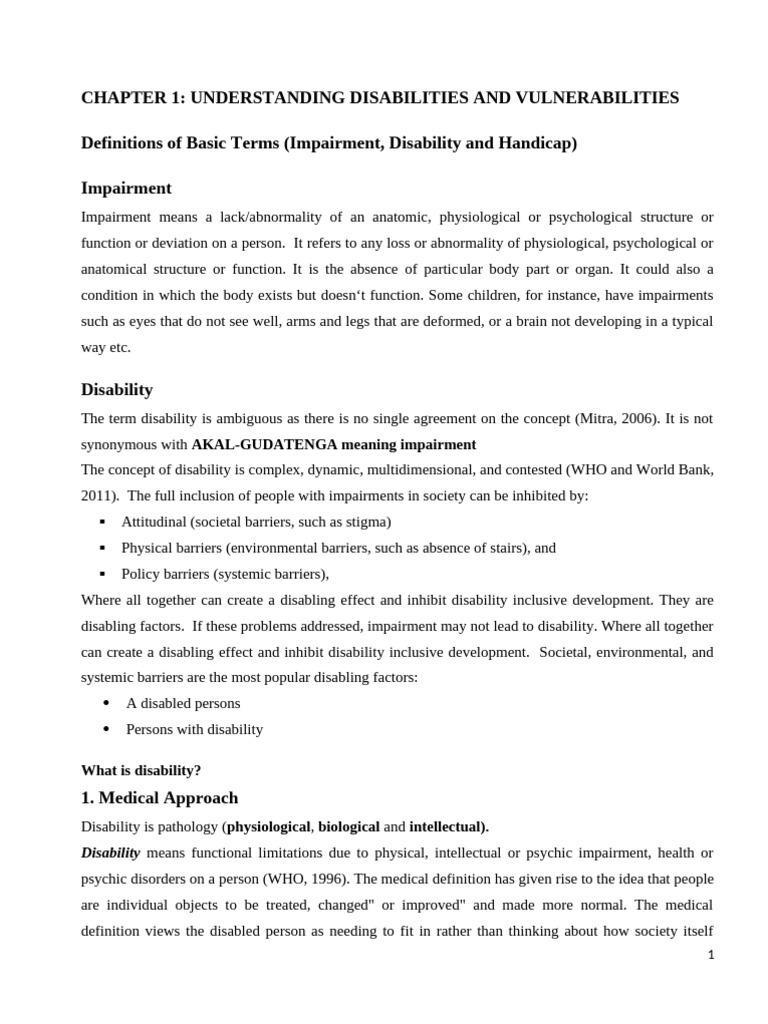 INCLUSIVENESS W Handout | PDF | Learning Disability | Disability