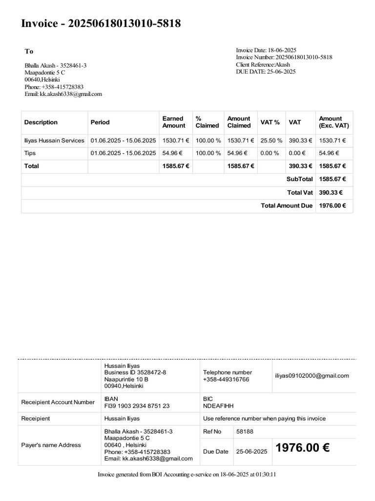 june 1st | PDF | Invoice | Business Documents