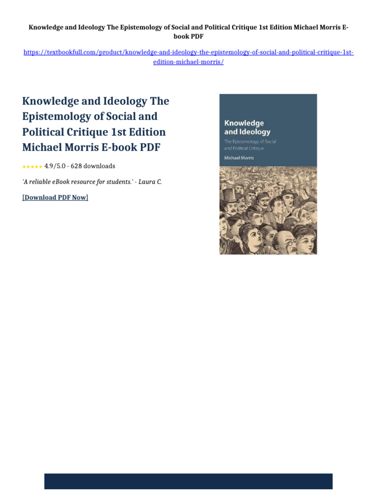 Knowledge and Ideology The Epistemology of Social and Political ...