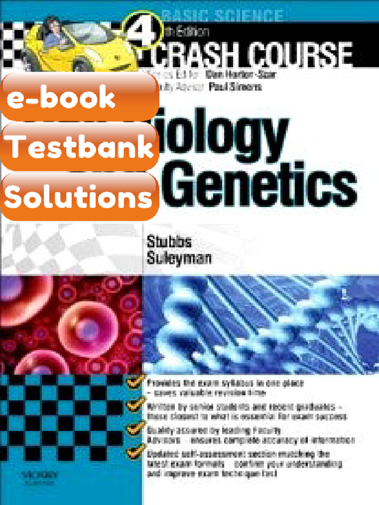 Testbank Crash Course Cell Biology and Genetics 4th Fast Download | PDF ...