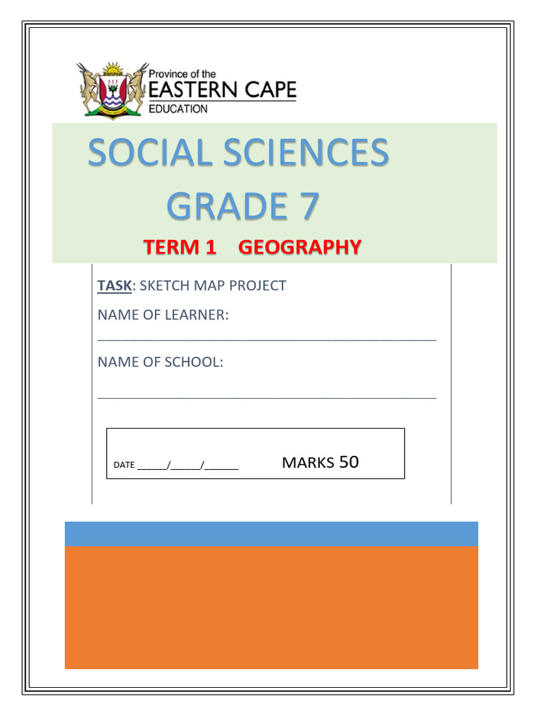 Grade 7 Term 1 Project (Sketch Map) - 1 | PDF | Map