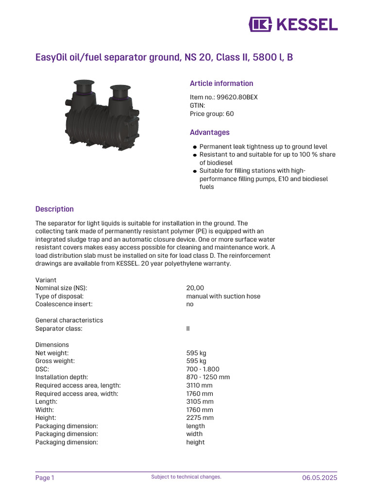 kessel_99620.80BEX | PDF | Pipe (Fluid Conveyance)