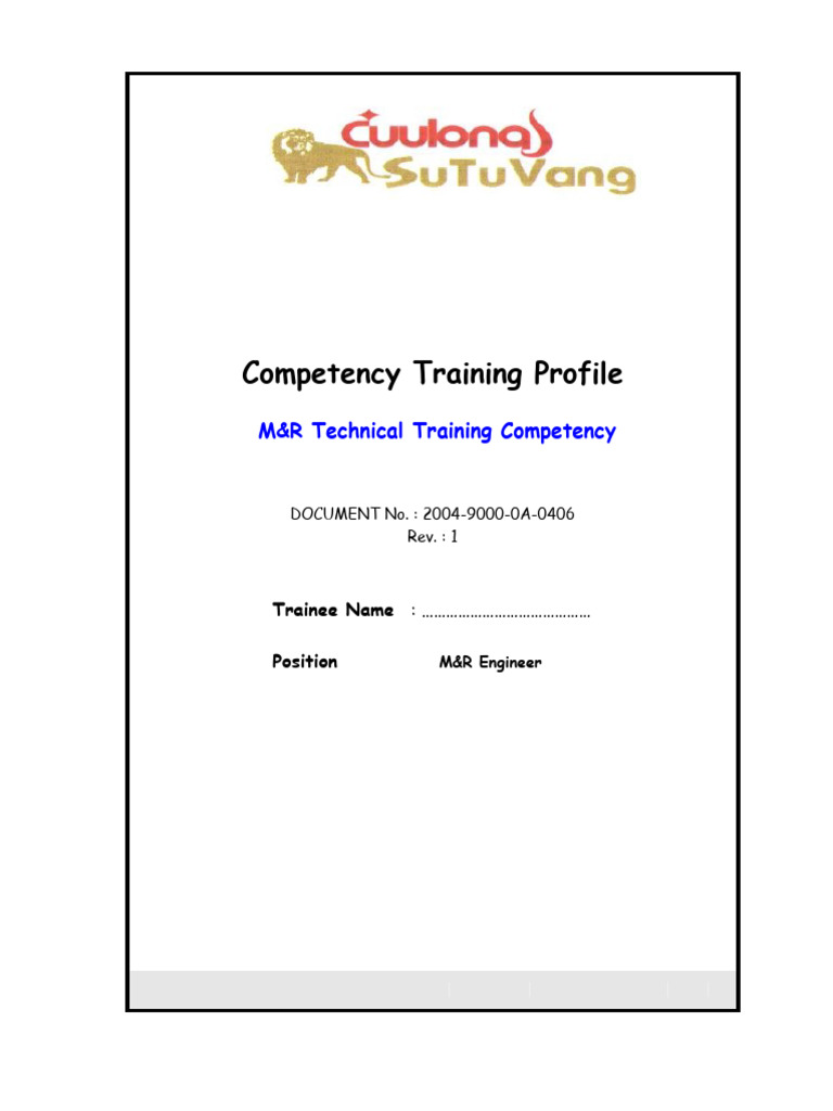 Competency Training Profile Level 2&3 - Fuel Gas | PDF