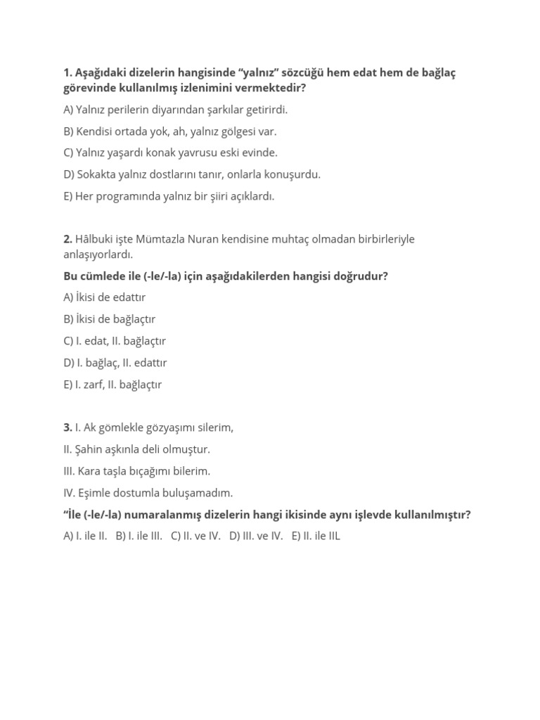 Edebiyat Edat Baglac Unlem Odev | PDF