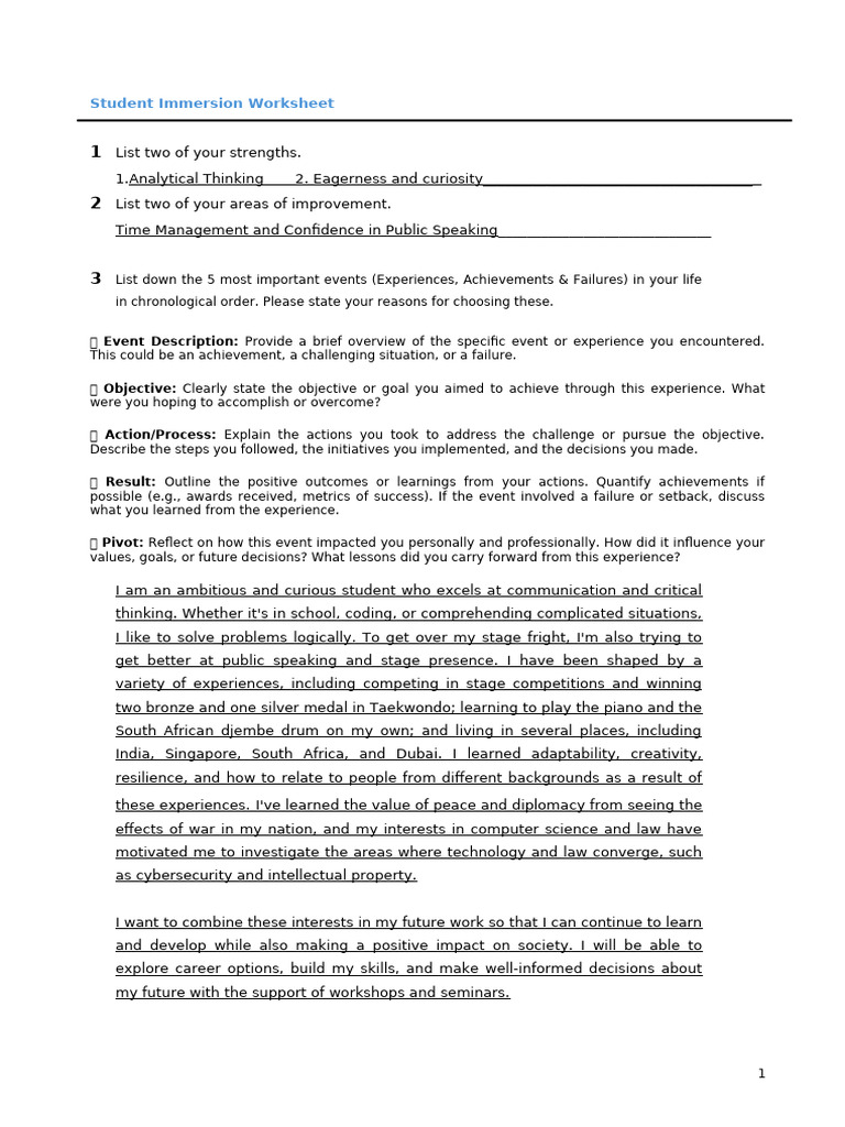 Jaspratap Student Immersion Worksheet | PDF | Artificial Intelligence ...