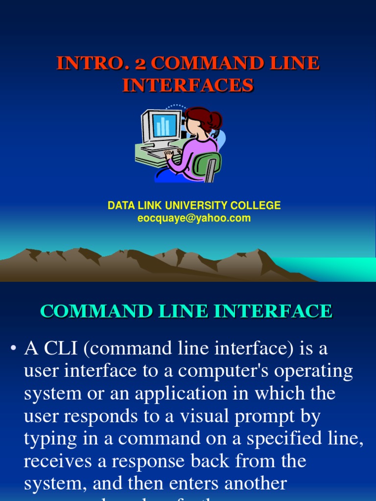 Intro to Command Line Basics | PDF | Command Line Interface | Graphical User Interfaces