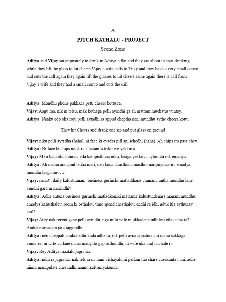 Scene Zone-Draft 1 | PDF