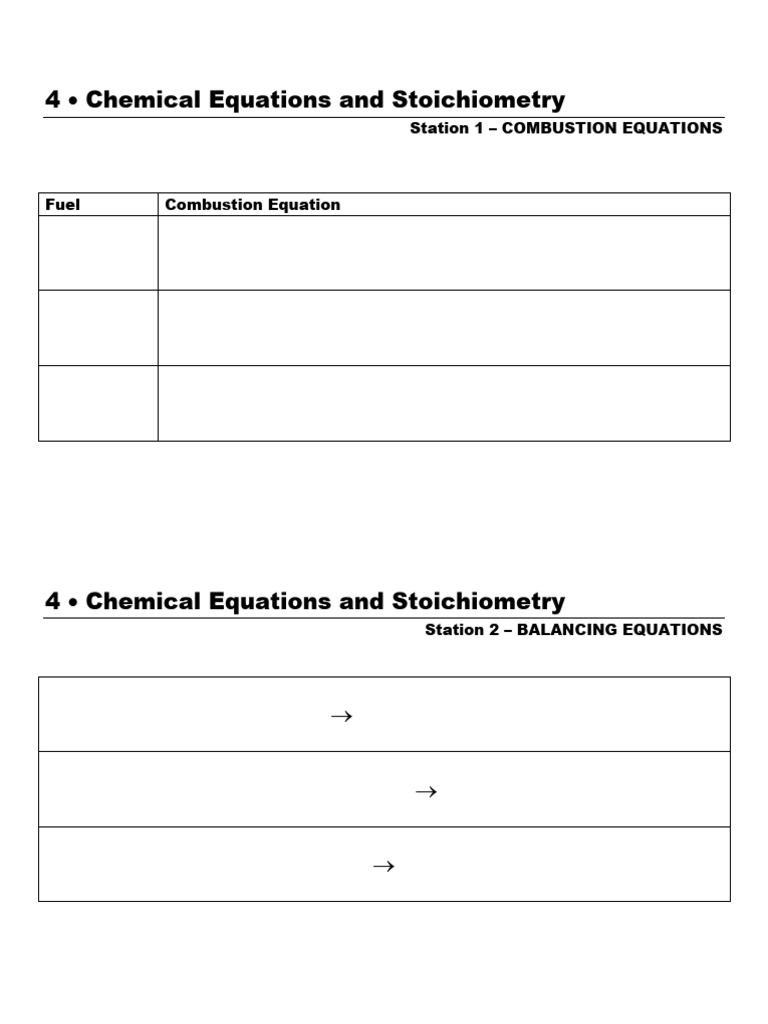 04_test_station_review | PDF | Stoichiometry | Chemistry