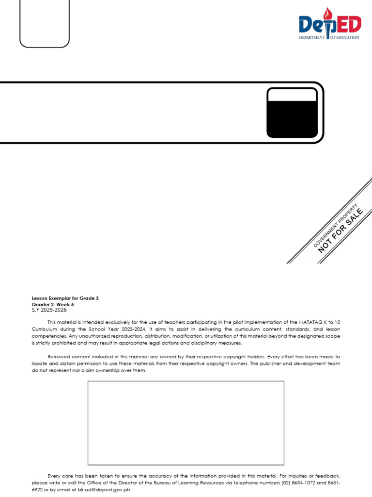 LE - Science 3 - Q3 - Week 5 With Footnote | PDF | Learning | Light