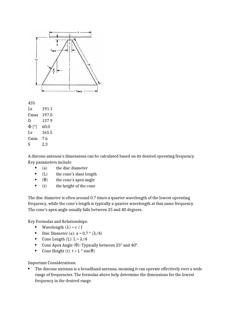 Discone Antenna | PDF