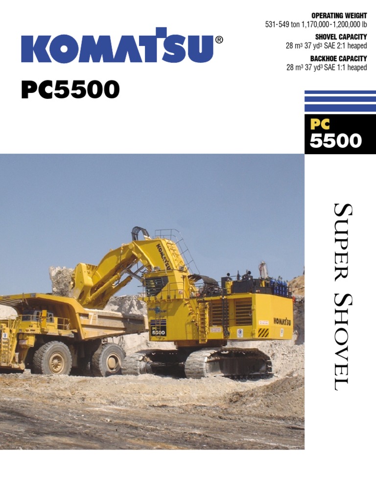 Komatsu Pc5500 6 | PDF | Mechanical Engineering | Vehicles