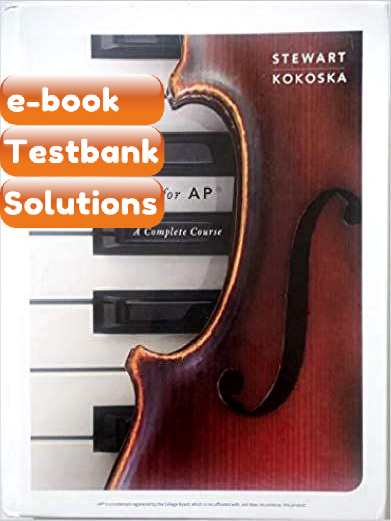 Calculus For AP A Complete Course Testbank & Ebook | PDF | Services ...