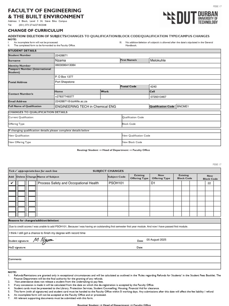 COC Form | PDF