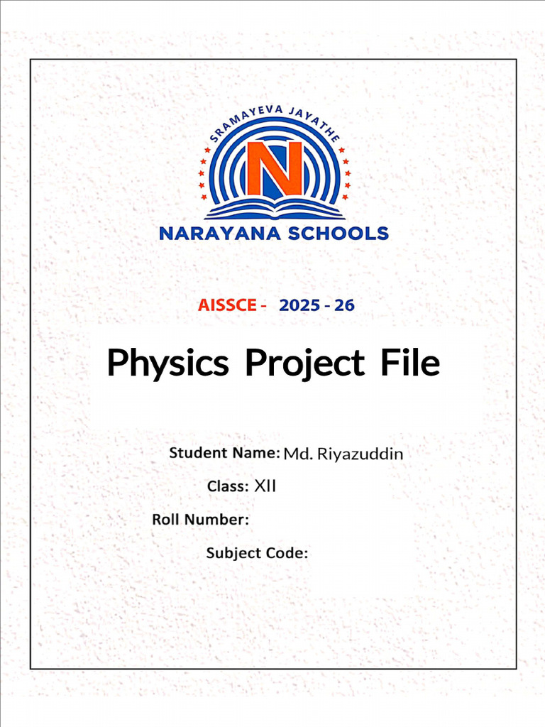 Physics Project | PDF